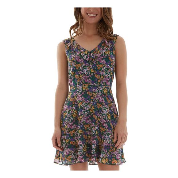 BCX | Dresses | Nwt Bcx Womens Green Tie Sleeveless V Neck Short ...